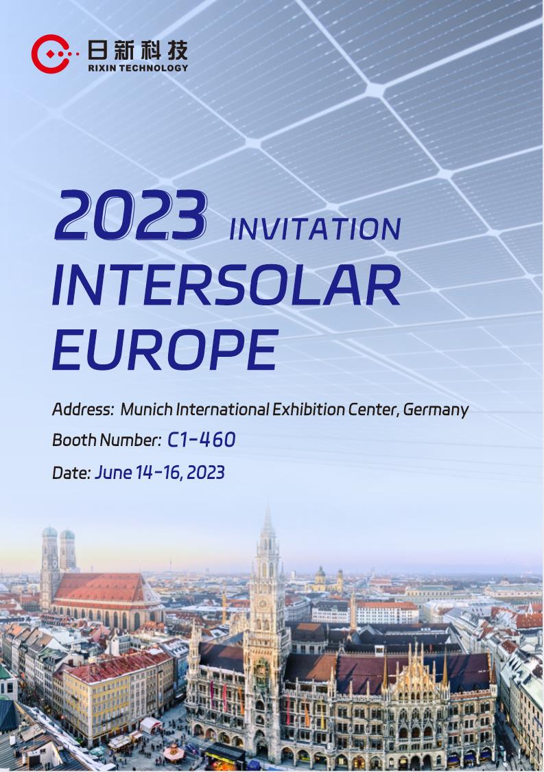 Intersolar Munich 2023 - Rinxin Solar